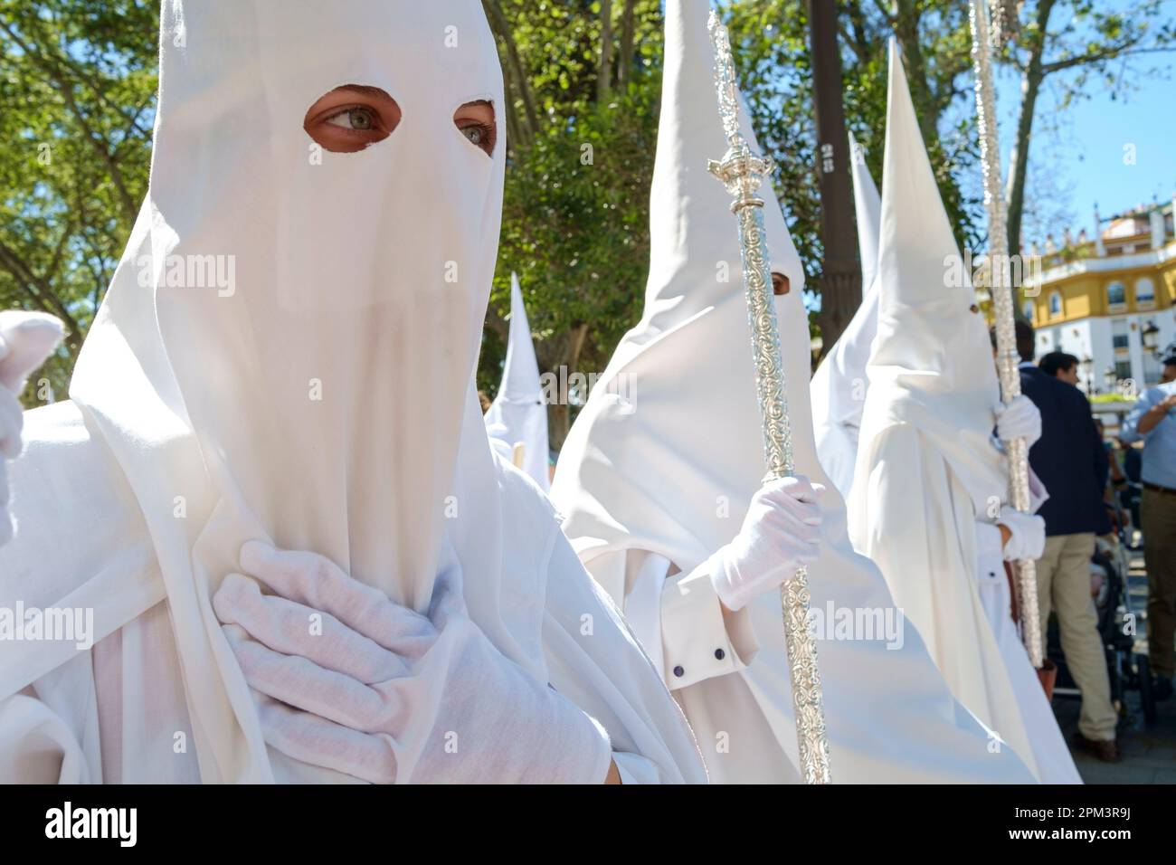 Seville Spain. Holy Week, Semana Santa. Palm Sunday. Participants ...