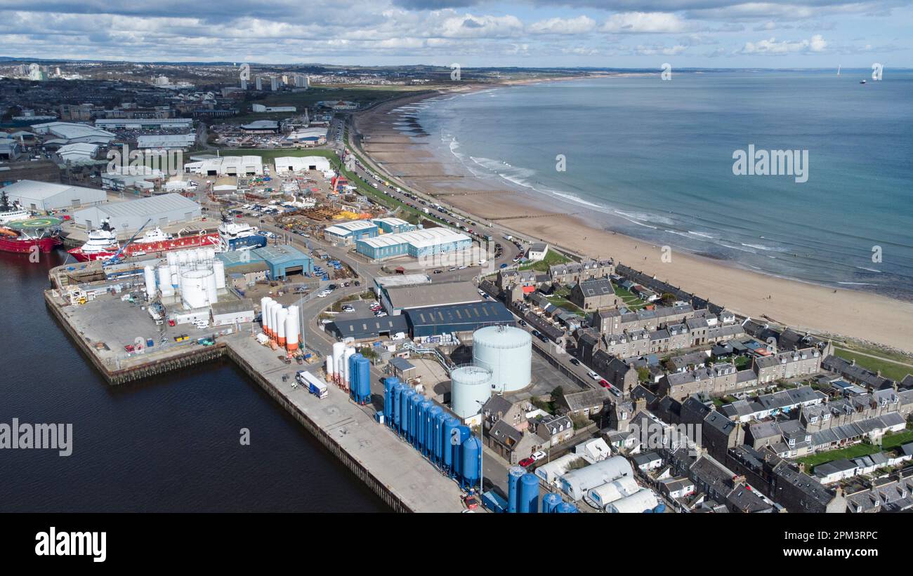 Aberdeen Harbour Scotland Stock Photo - Alamy