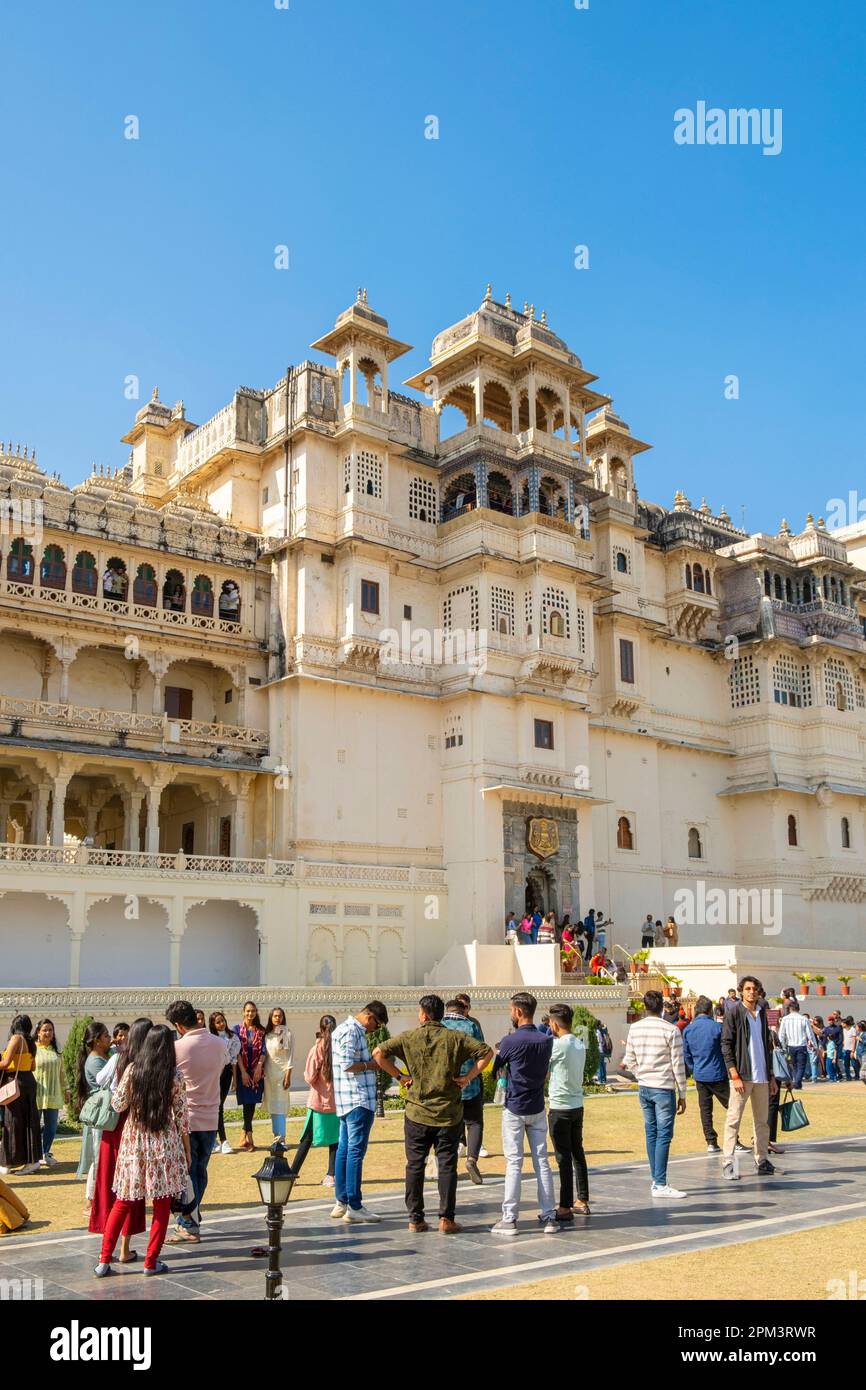 India, Rajasthan state, Udaipur, old town, the City Palace Stock Photo ...