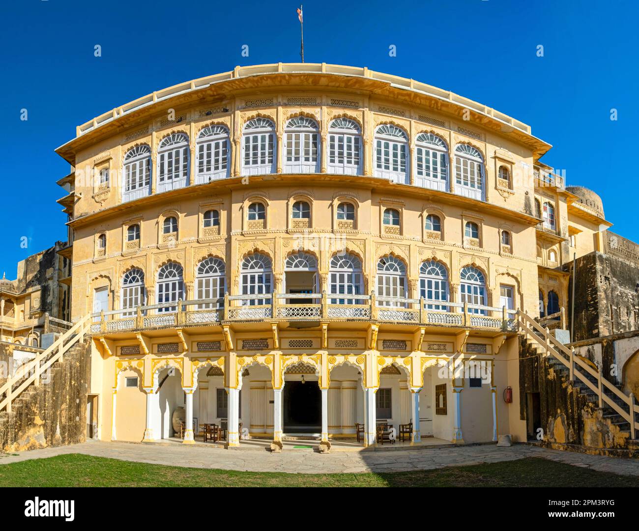 India, Rajasthan state, Roopangarh Fort, former Maharaja Palace ...