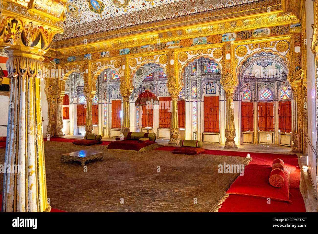 India, Rajasthan state, Jodhpur, Mehrangarh Fort, Phool Mahal (Flower ...