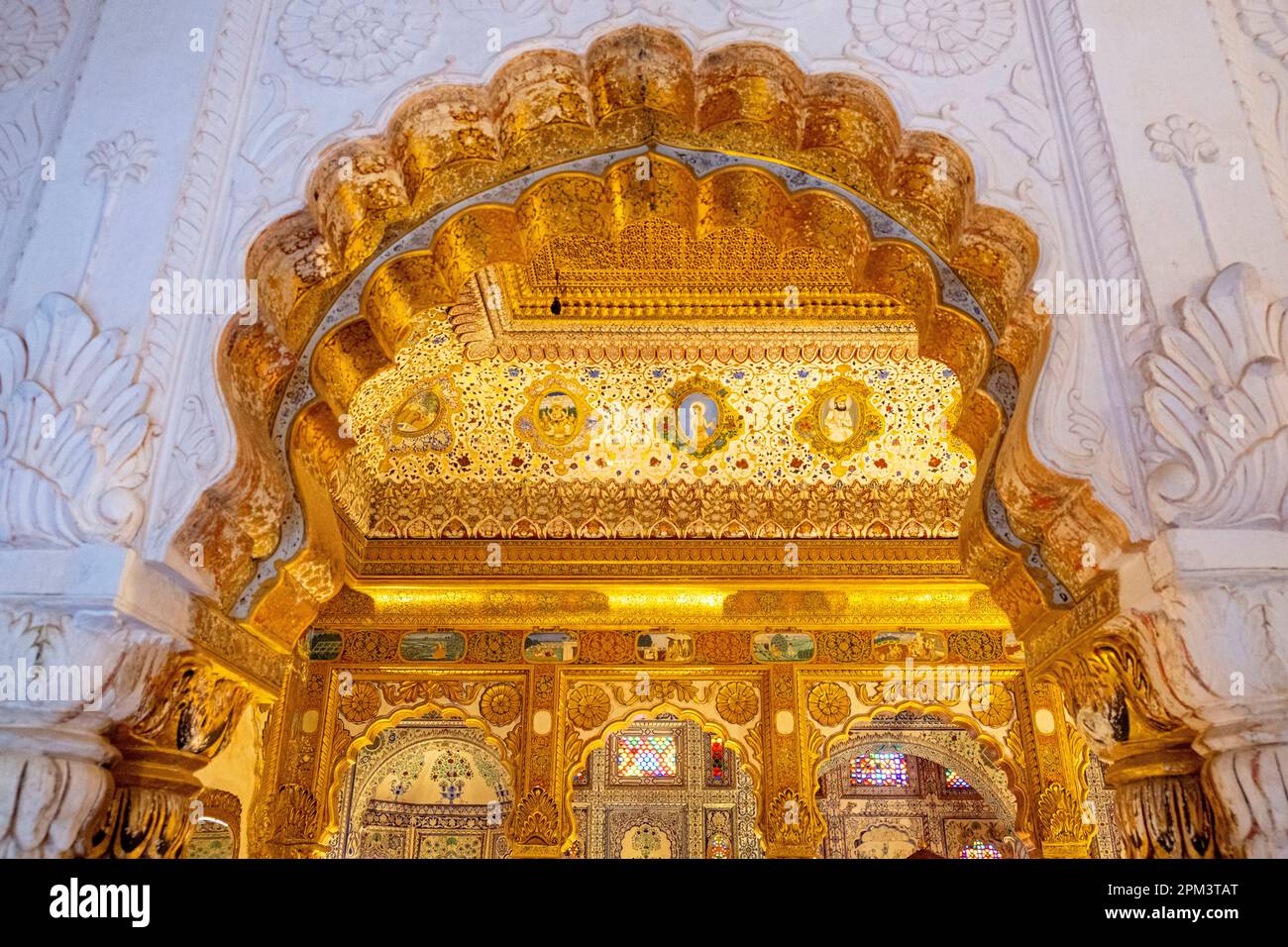 India, Rajasthan state, Jodhpur, Mehrangarh Fort, Phool Mahal (Flower ...