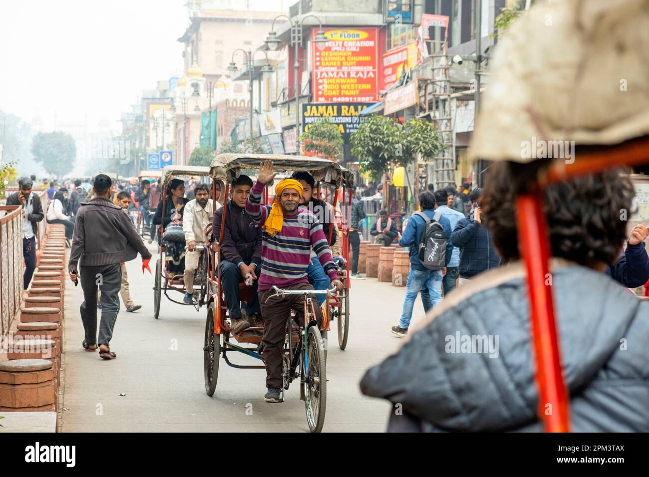 India, Delhi, Old Delhi, Chandni Chowk bazaar Stock Photo - Alamy