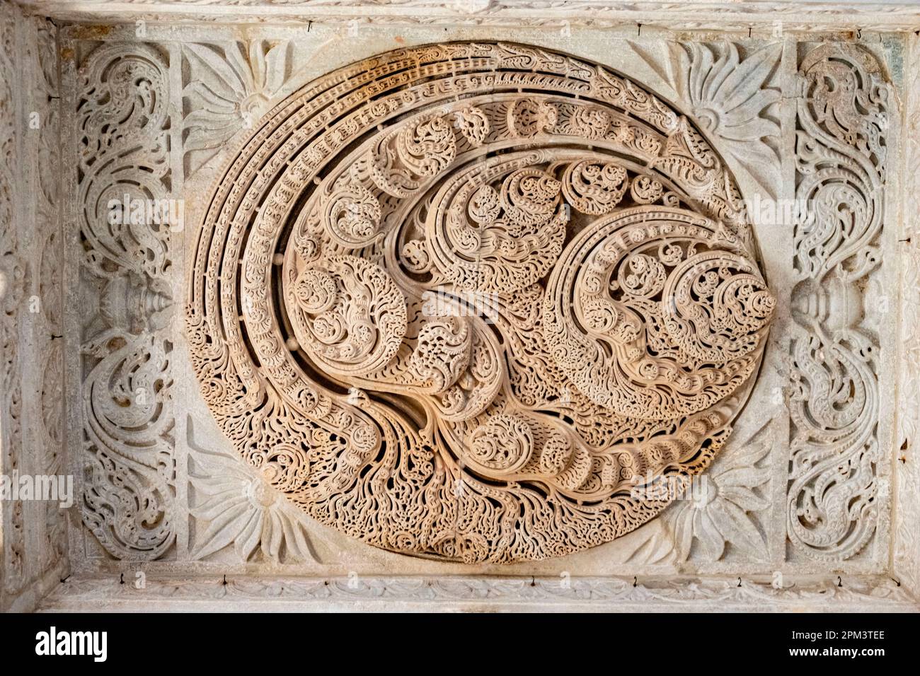 India, Rajasthan state, Ranakpur, Jain temple of Adinath Stock Photo ...