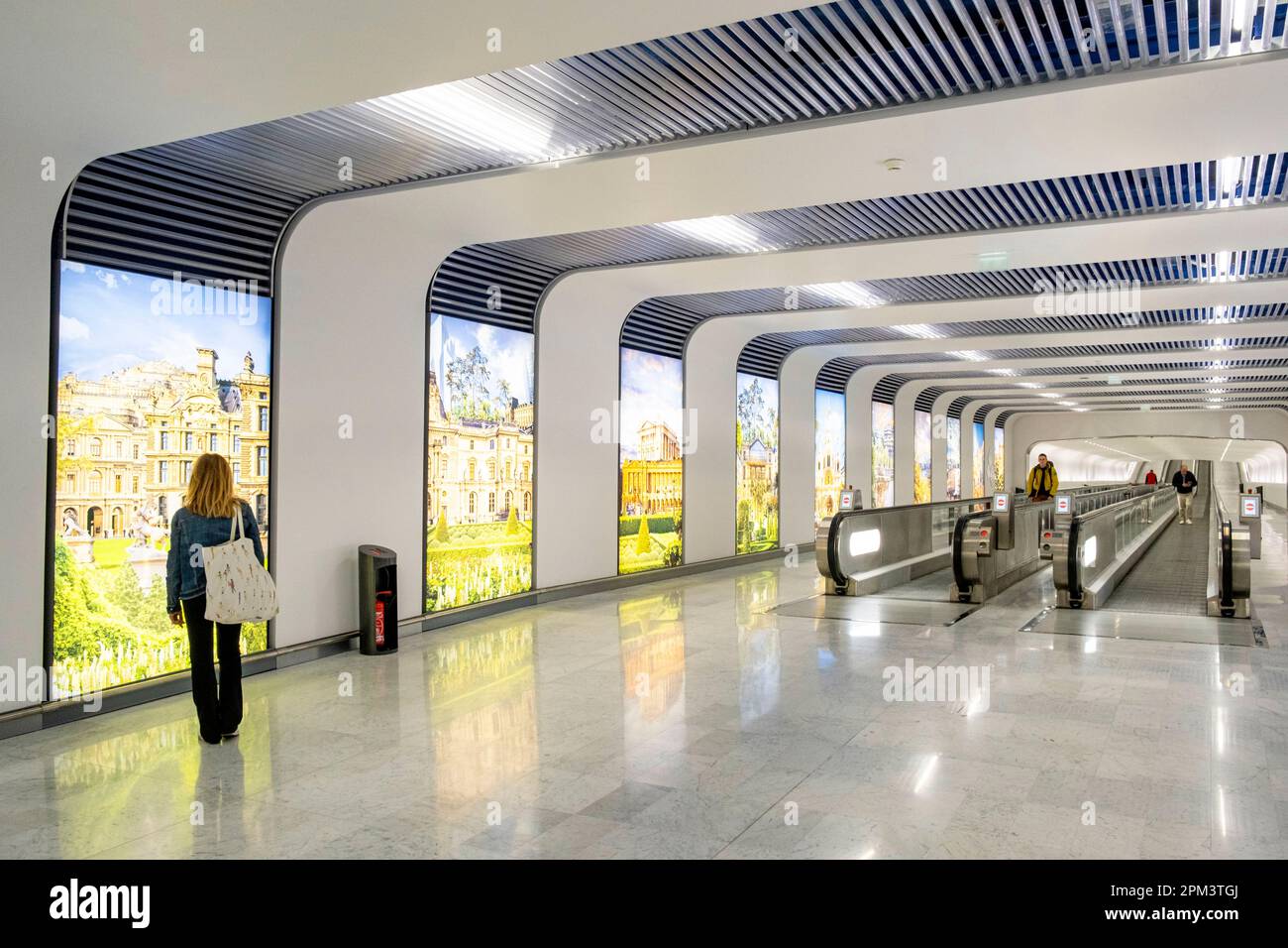 France, Val d'Oise, Roissy Charles de Gaulle Airport, new Terminal 1 ...