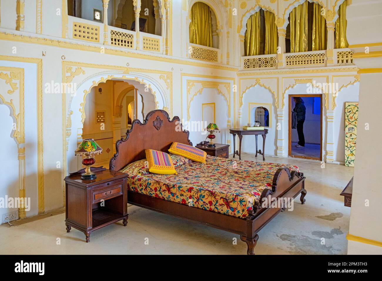 India, Rajasthan state, Roopangarh Fort, former Maharaja Palace ...