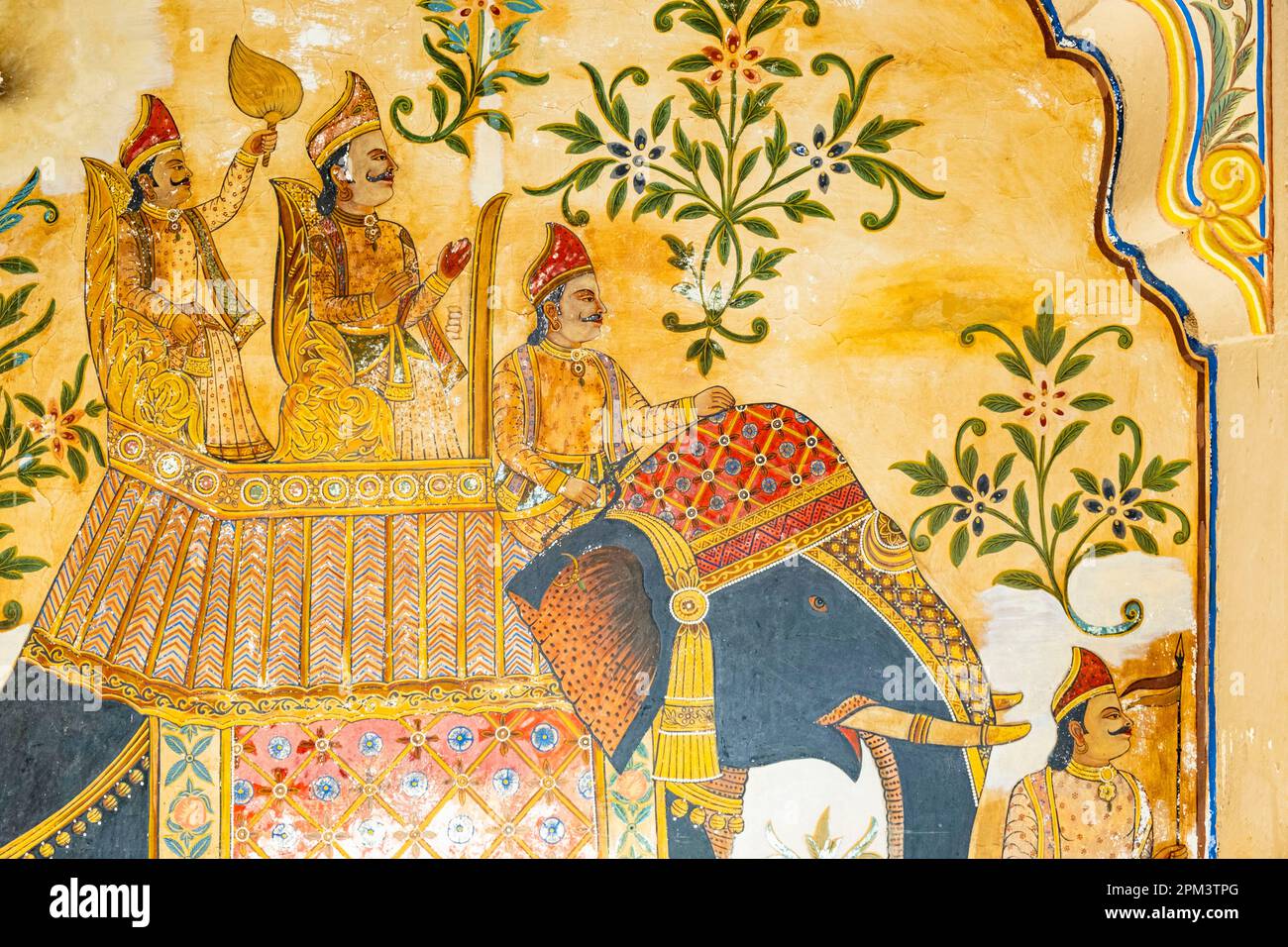 India, Rajasthan state, Luni, Fort Chanwa, Maharaja's Palace ...