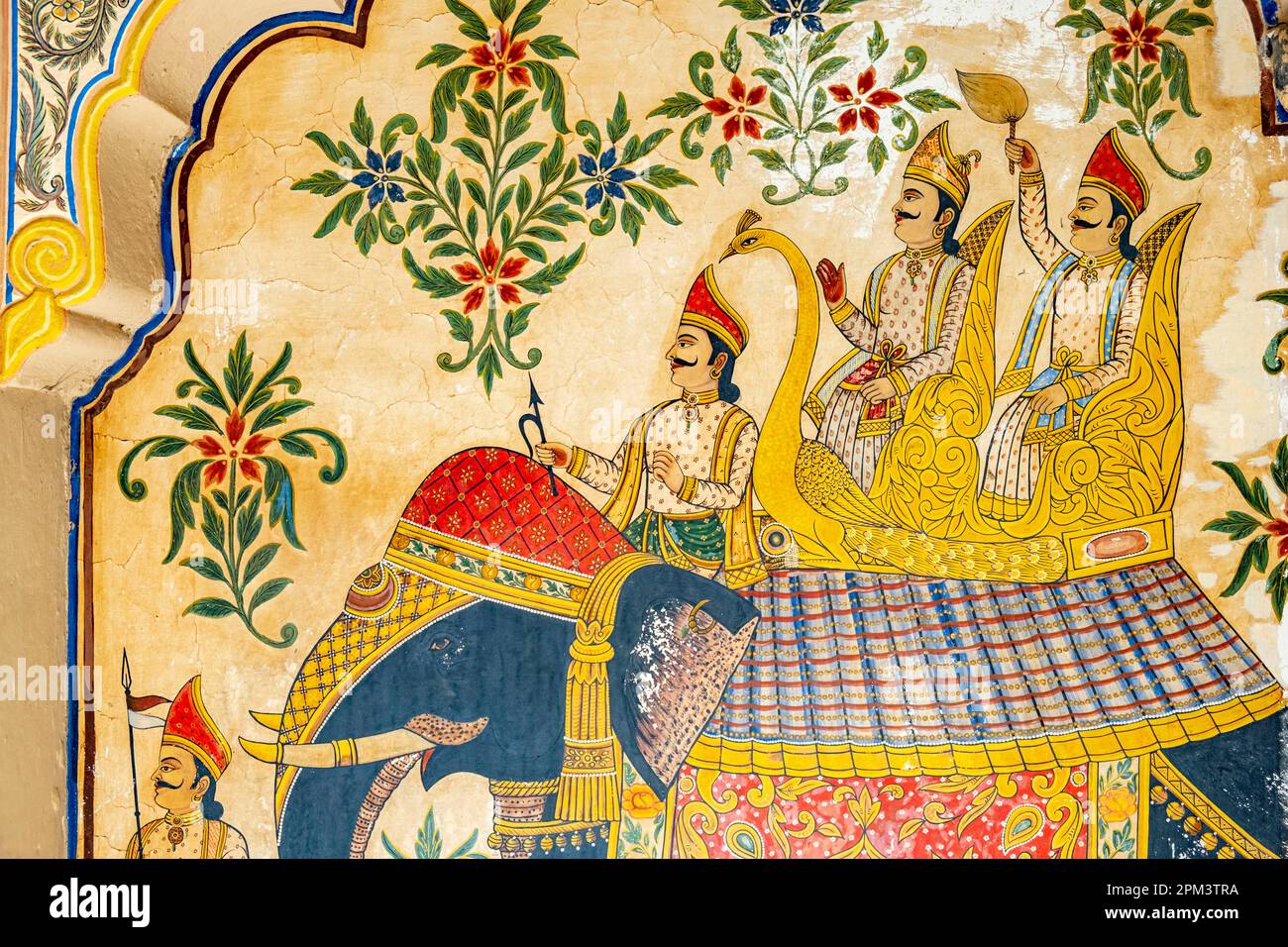 India, Rajasthan state, Luni, Fort Chanwa, Maharaja's Palace ...