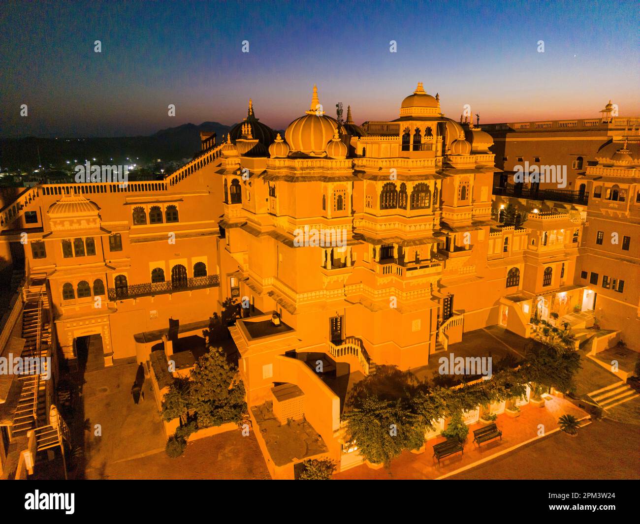 India, Rajasthan state, Deogarh Mahal Palace, Hotel in a Palace of ...