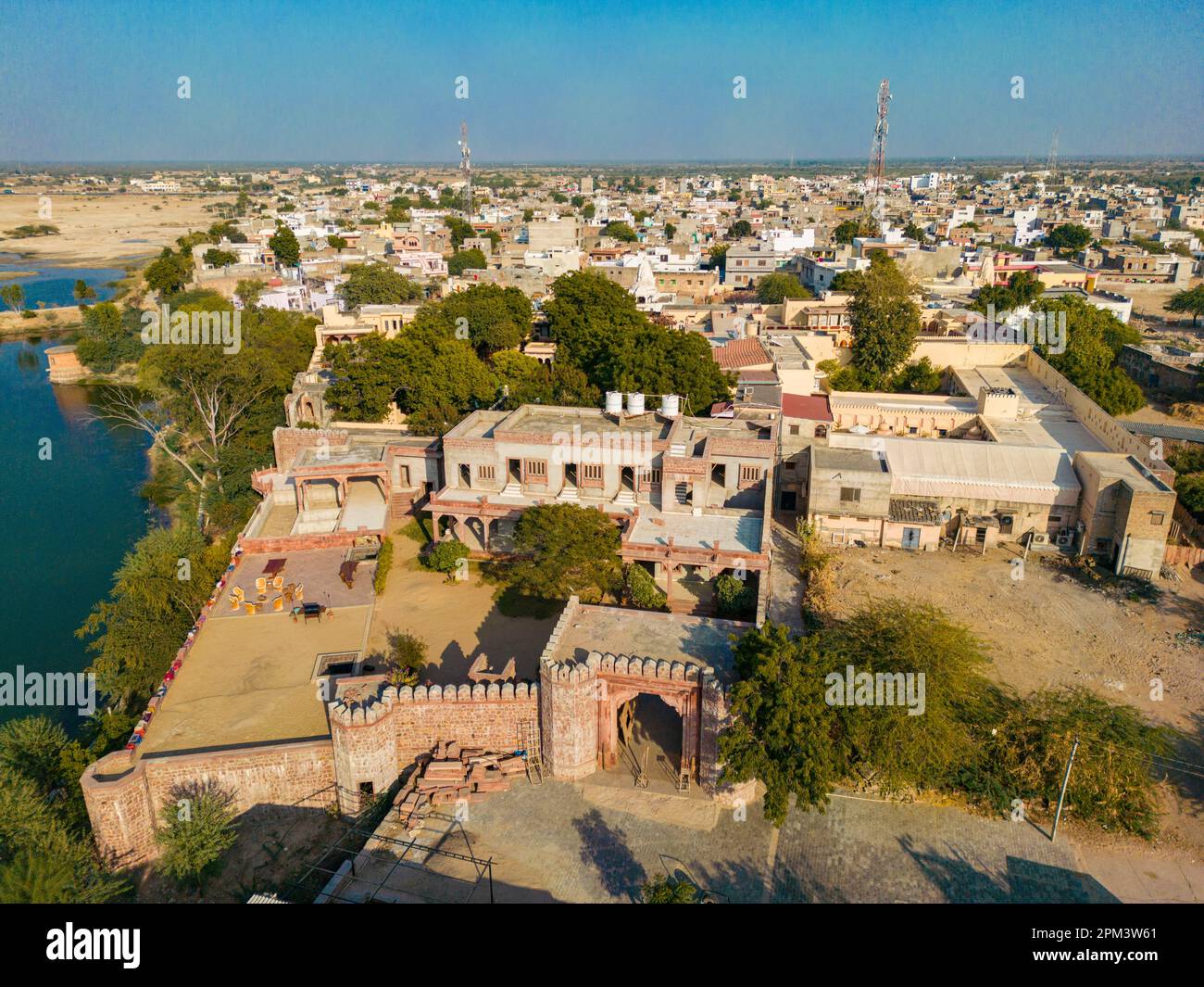 India, Rajasthan state, Rohet village (aerial view Stock Photo - Alamy