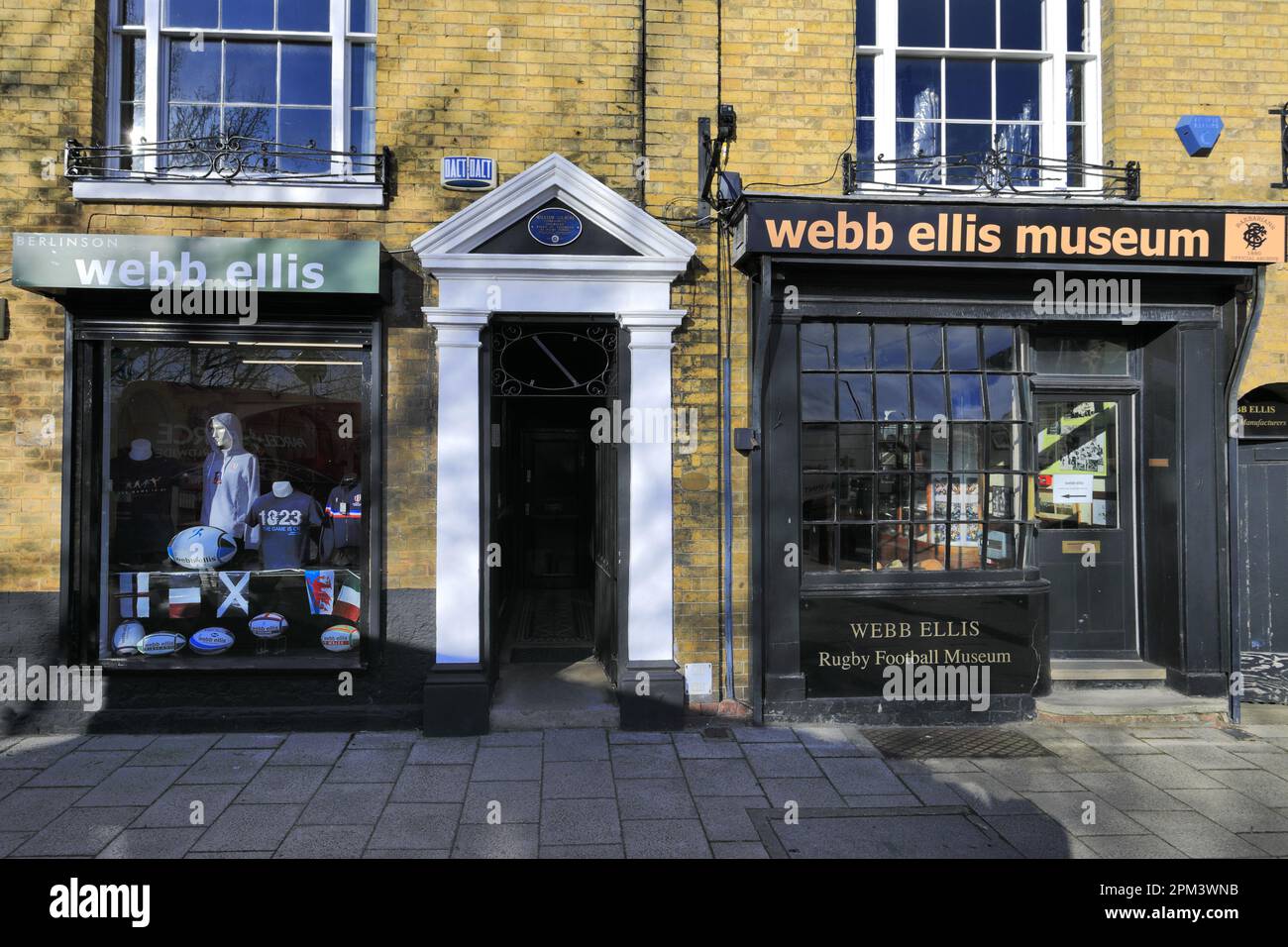 The Webb Ellis Museum, Rugby town, Warwickshire, England, UK Stock ...