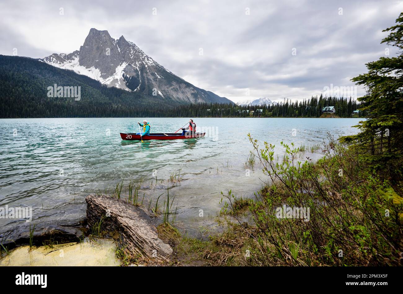Beautiful mountains in Banf Stock Photo - Alamy