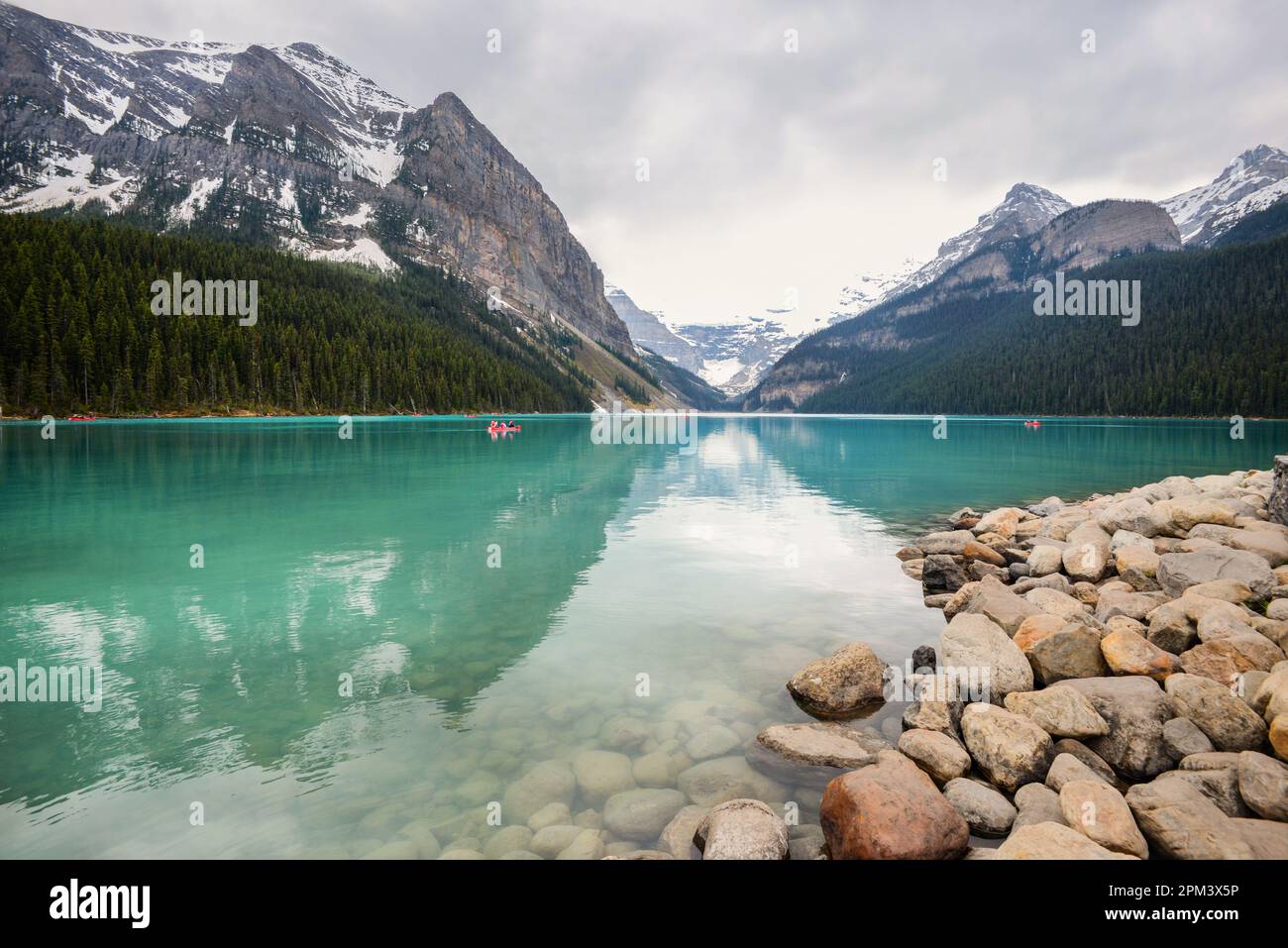 Beautiful mountains in Banf Stock Photo - Alamy