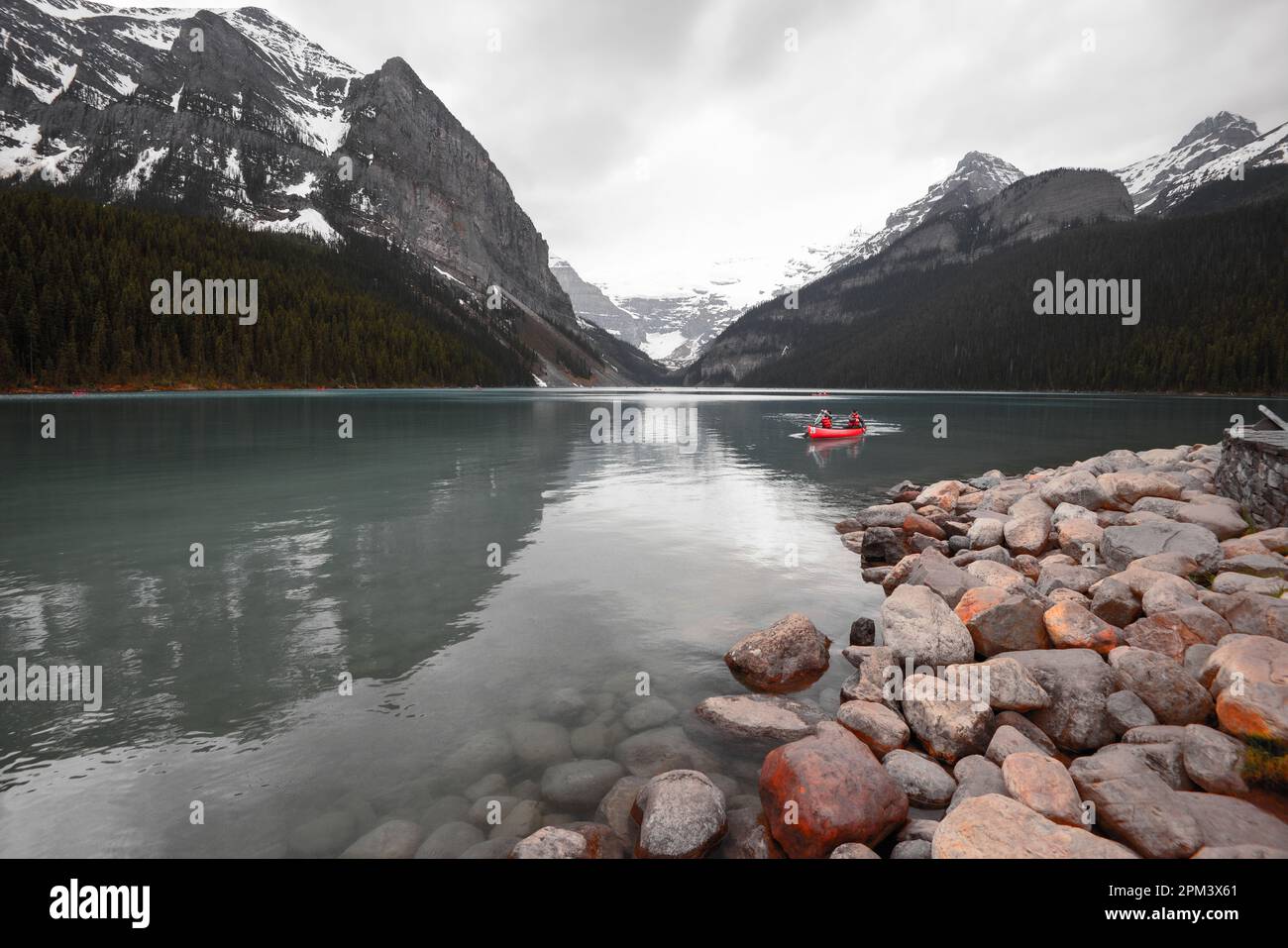 Beautiful mountains in Banf Stock Photo - Alamy