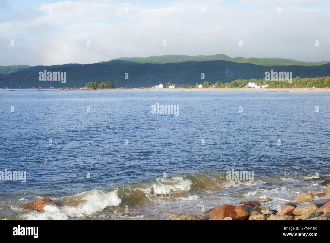 scenic landscape at the coastline of Nova Scotia, Canada Stock Photo ...