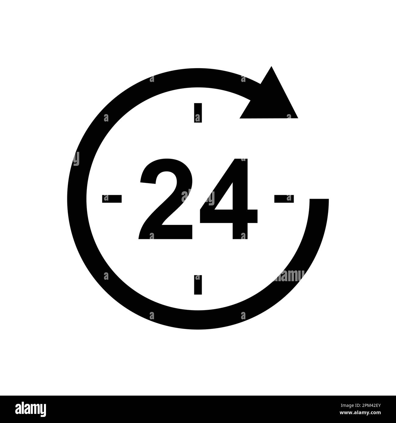 24 Hours Flat Style Vector Symbol Icon Stock Vector Image And Art Alamy