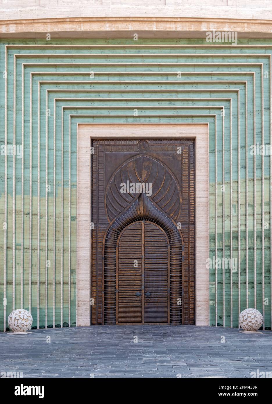 Ornate Door, Katara Amphitheatre, Doha, Qatar Stock Photo - Alamy