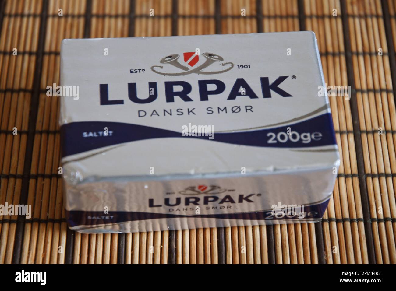 Copenhagen /Denmark/11 April 2023/ Packet of danish famous lurpak ...