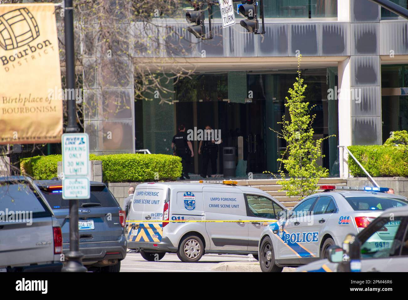 Louisville, Kentucky, USA. 10th April, 2023. Louisville Metro Police at ... Louisville, Kentucky, USA. 10th April, 2023. Louisville Metro Police at ...