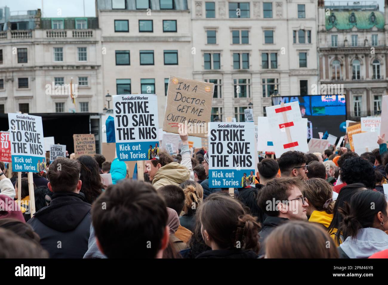 London, UK. 11th Apr, 2023. NHS Junior Doctors National Demonstration ...
