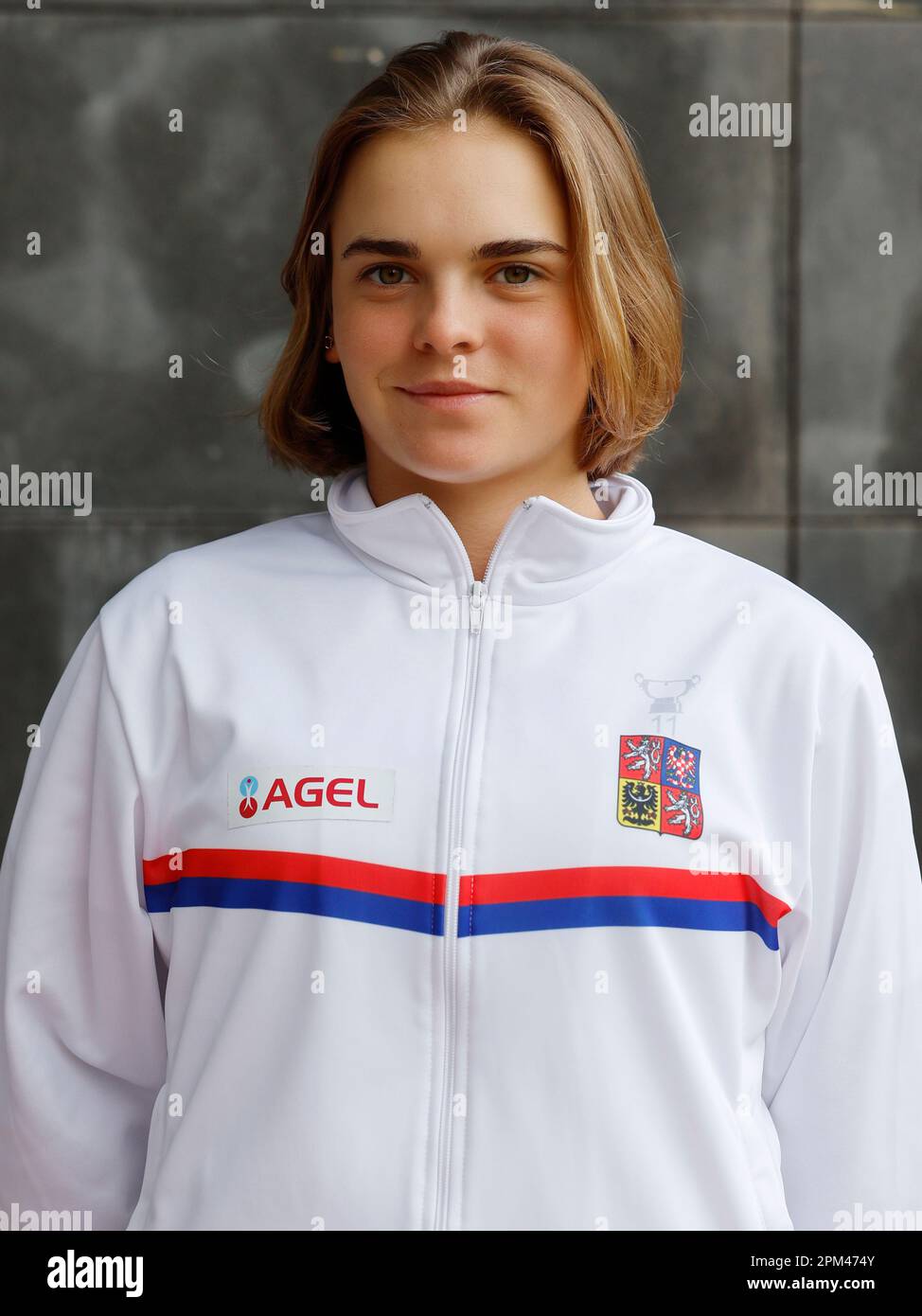 Sara Bejlek of Czech Republic poses for photographer during the ...