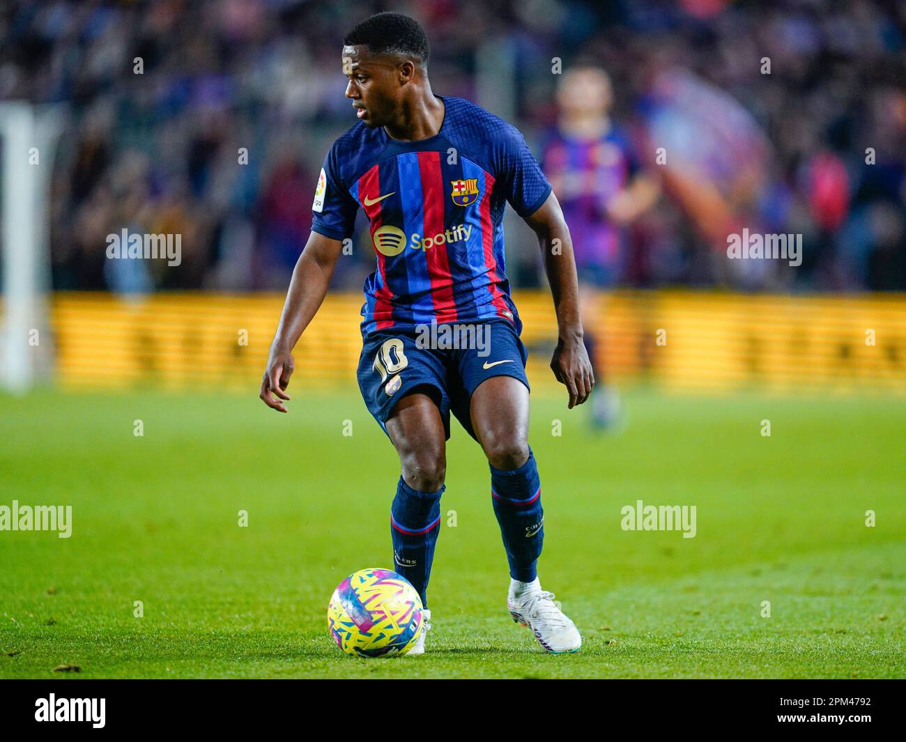 Ansu Fati of FC Barcelona during the La Liga match between FC Barcelona ...