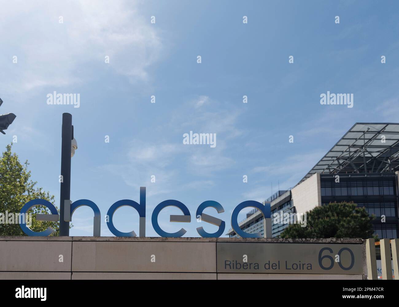 Facade of Endesa's headquarters on April 11, 2023, in Madrid (Spain). Endesa's Board of ...