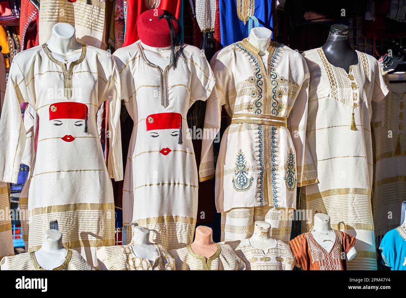 Sousse, Tunisia, January 8, 2023: Stall in the bazaar of Sousse with ...
