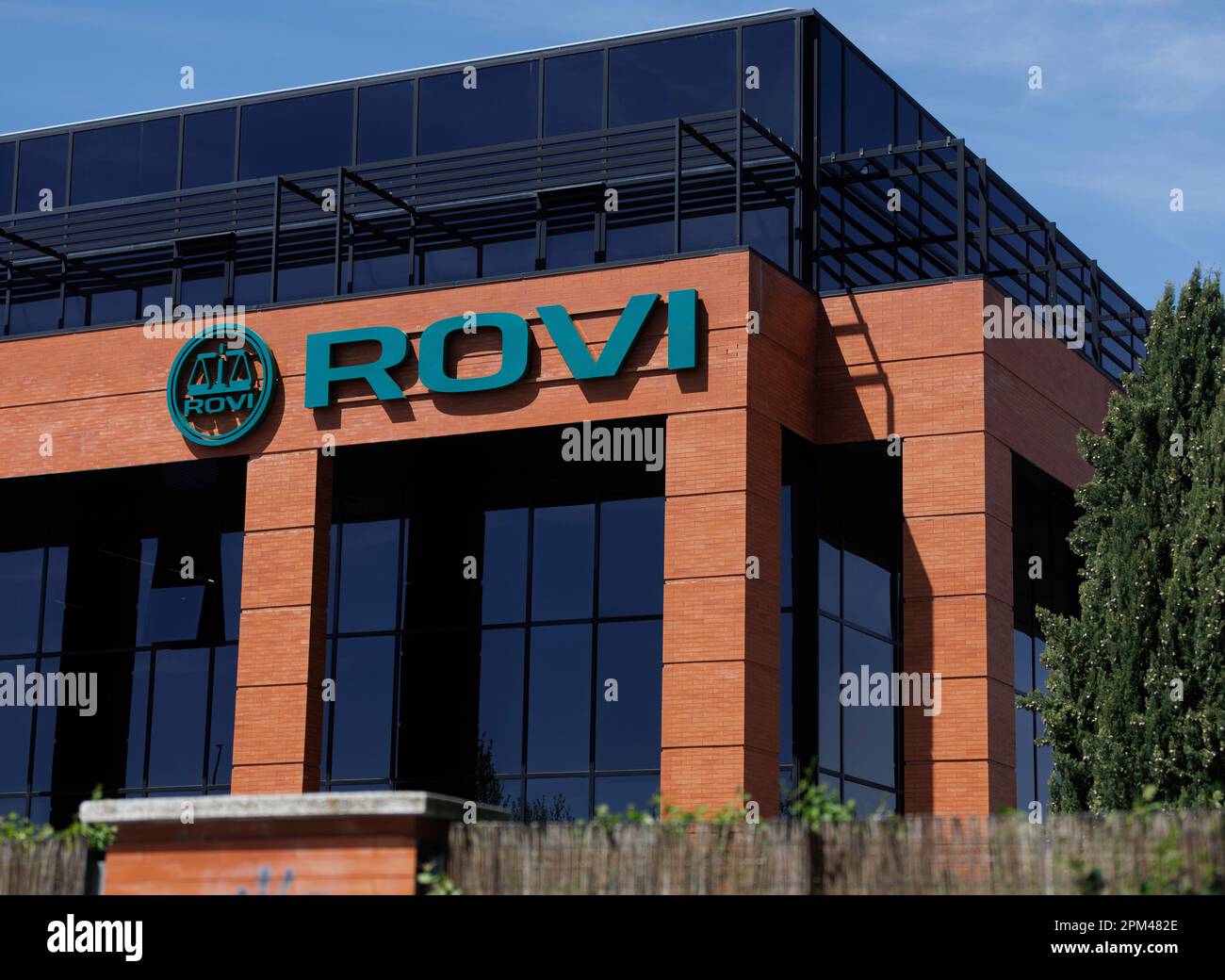 Façade of the Rovi building, on April 11, 2023, in Madrid (Spain ...