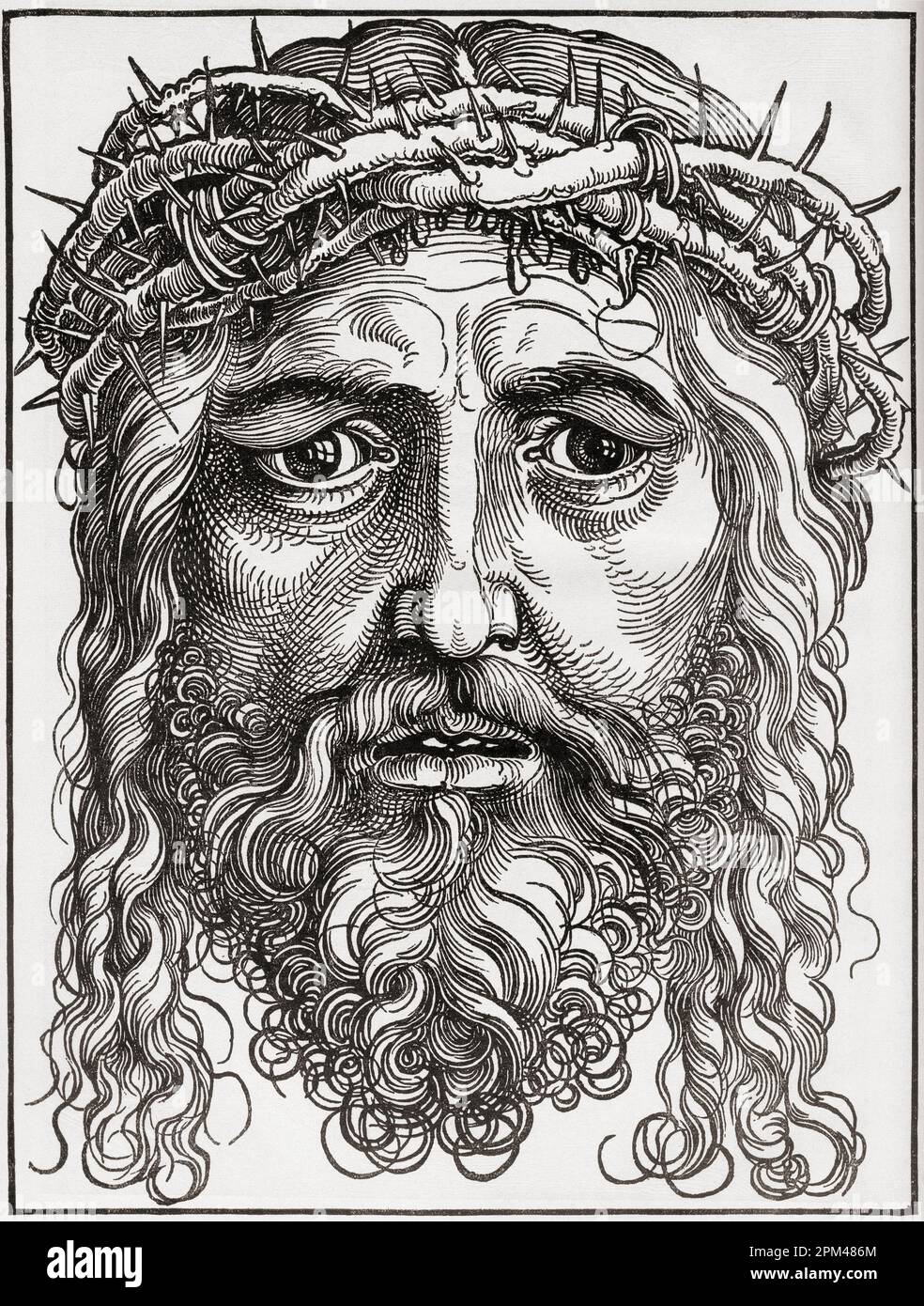 The Head of Christ Crowned with Thorns, after the work by Albrecht ...