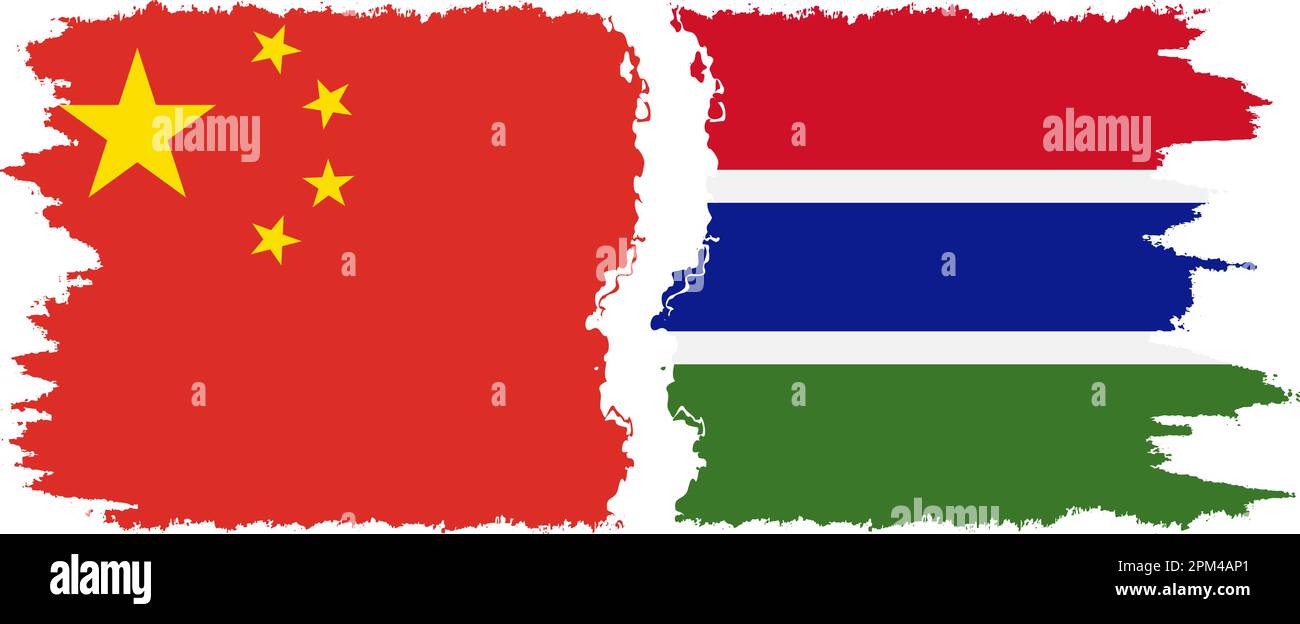 Gambia china flag Stock Vector Images - Alamy
