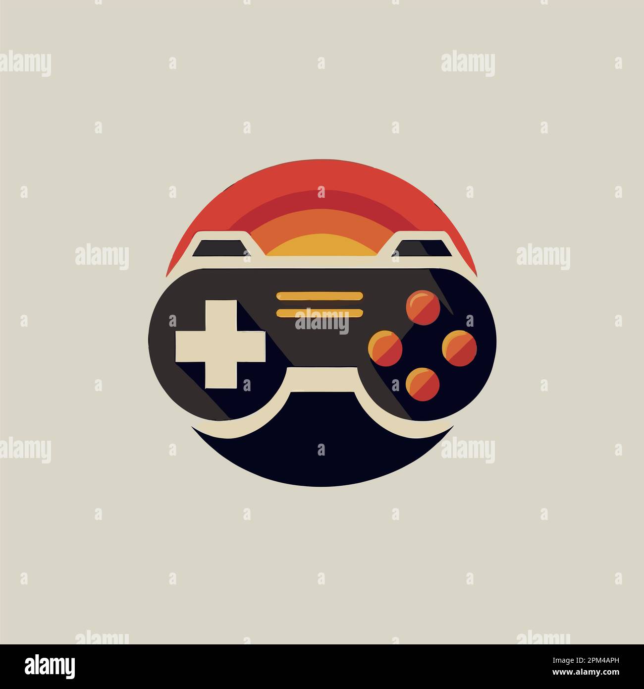 simple flat game logo symbol illustration Stock Photo - Alamy