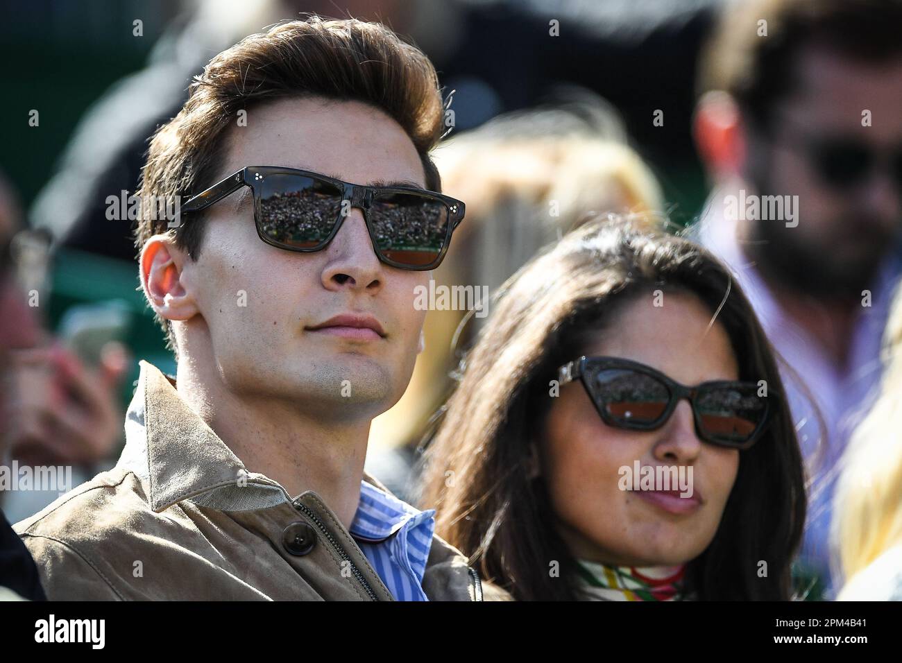 George RUSSELLL with his girlfriend Carmen MONTERO MUNDT during the ...