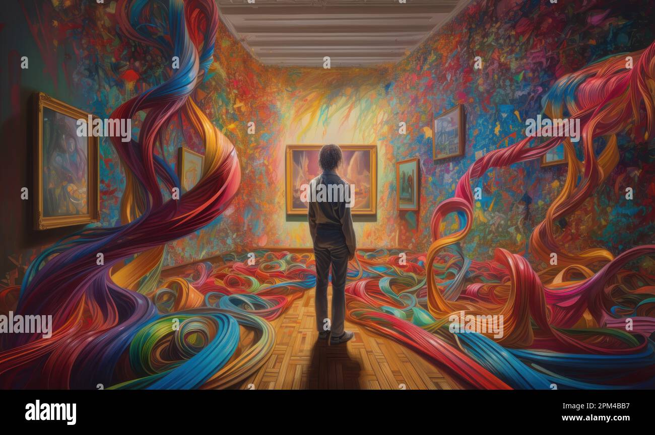 Abstract paintings surrealistic paintings hi-res stock photography and ...