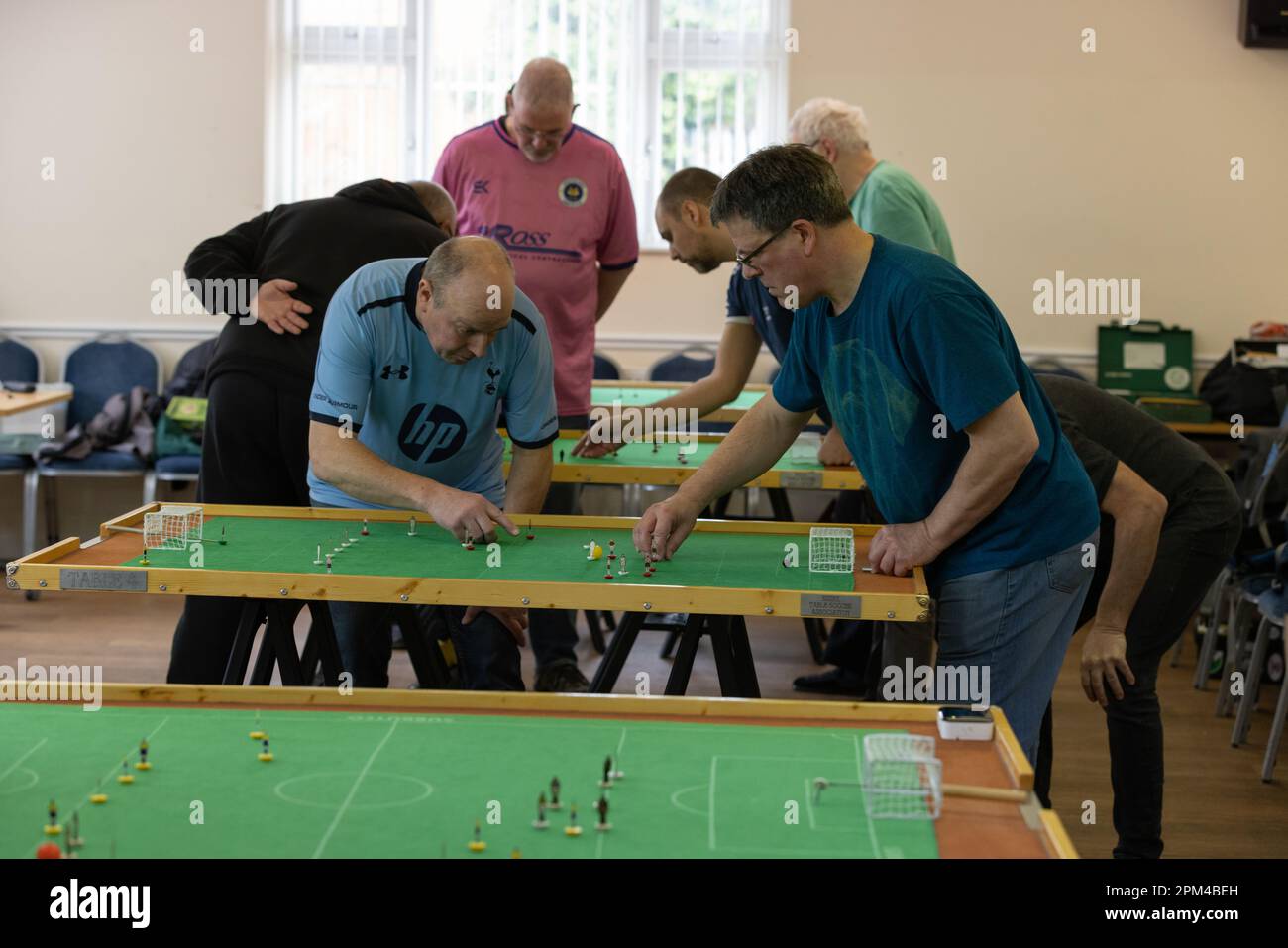 Members from the Subbuteo Table Soccer Players’ Association take part ...