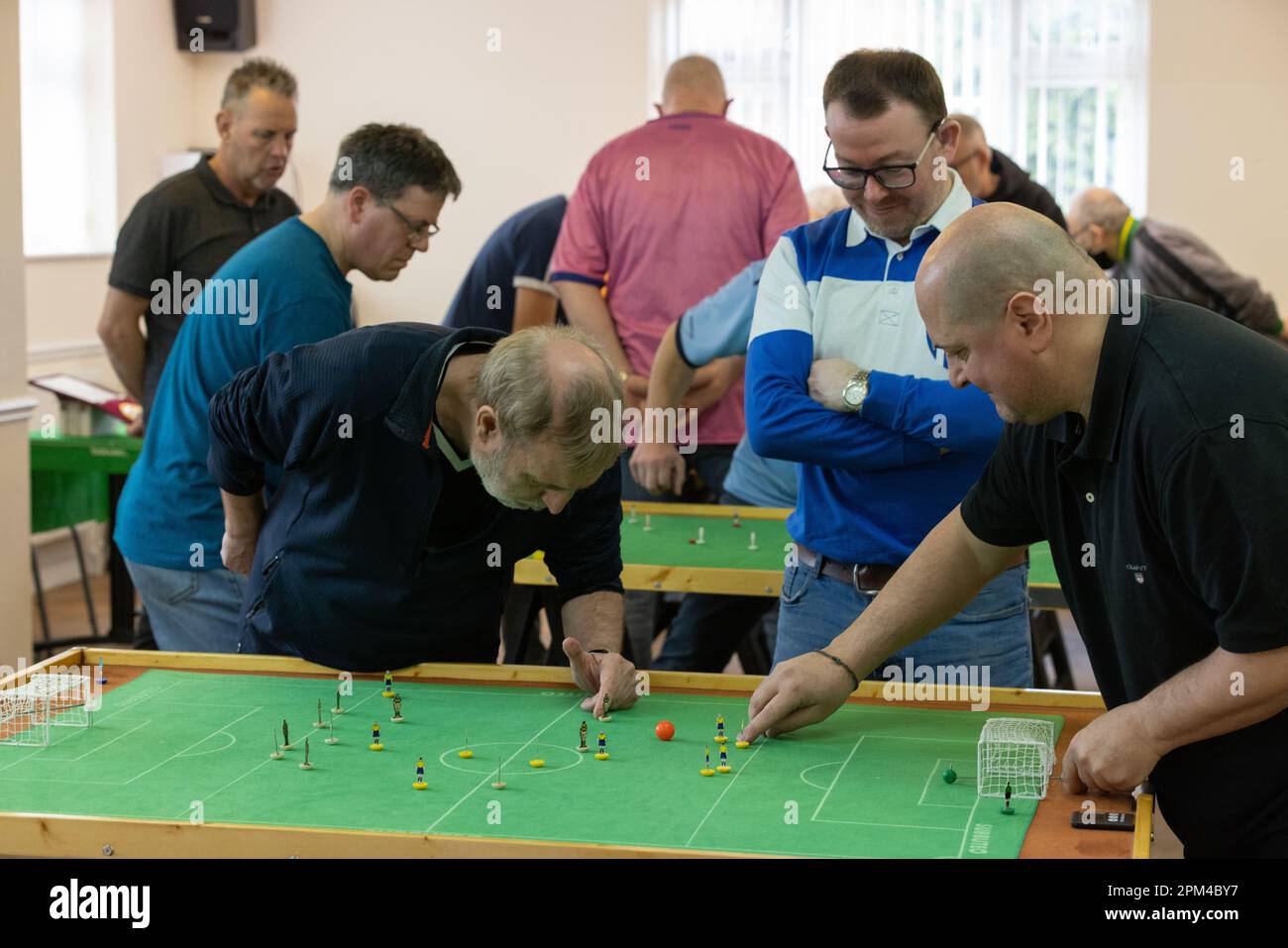 Members from the Subbuteo Table Soccer Players’ Association take part ...