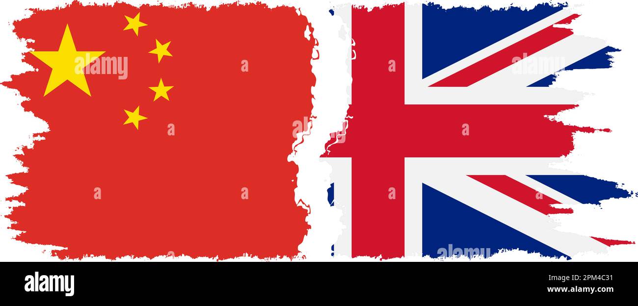 Chinese flag china uk london Stock Vector Images - Alamy