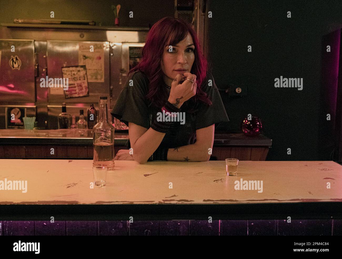 Door Mouse Famke Janssen Stock Photo - Alamy