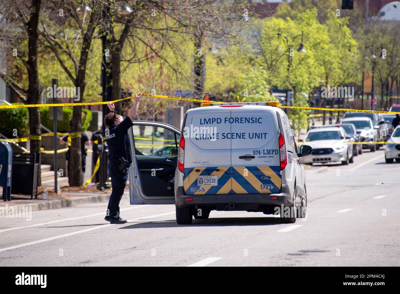 Louisville, Kentucky, USA. 10th April, 2023. Louisville Metro Police ... Louisville, Kentucky, USA. 10th April, 2023. Louisville Metro Police ...