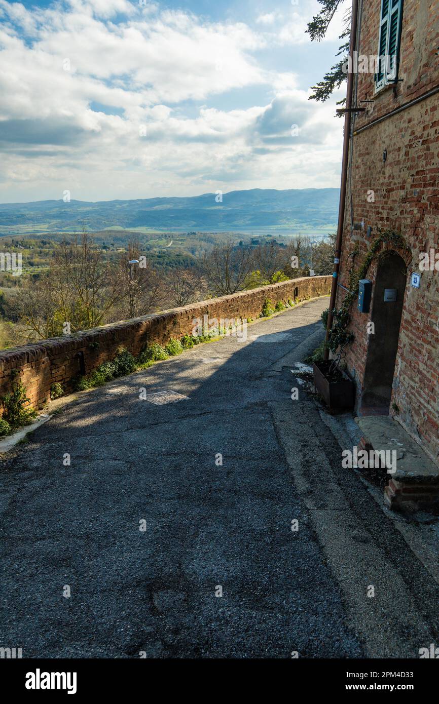 Città della Pieve Perugia Italy medieval city Stock Photo - Alamy