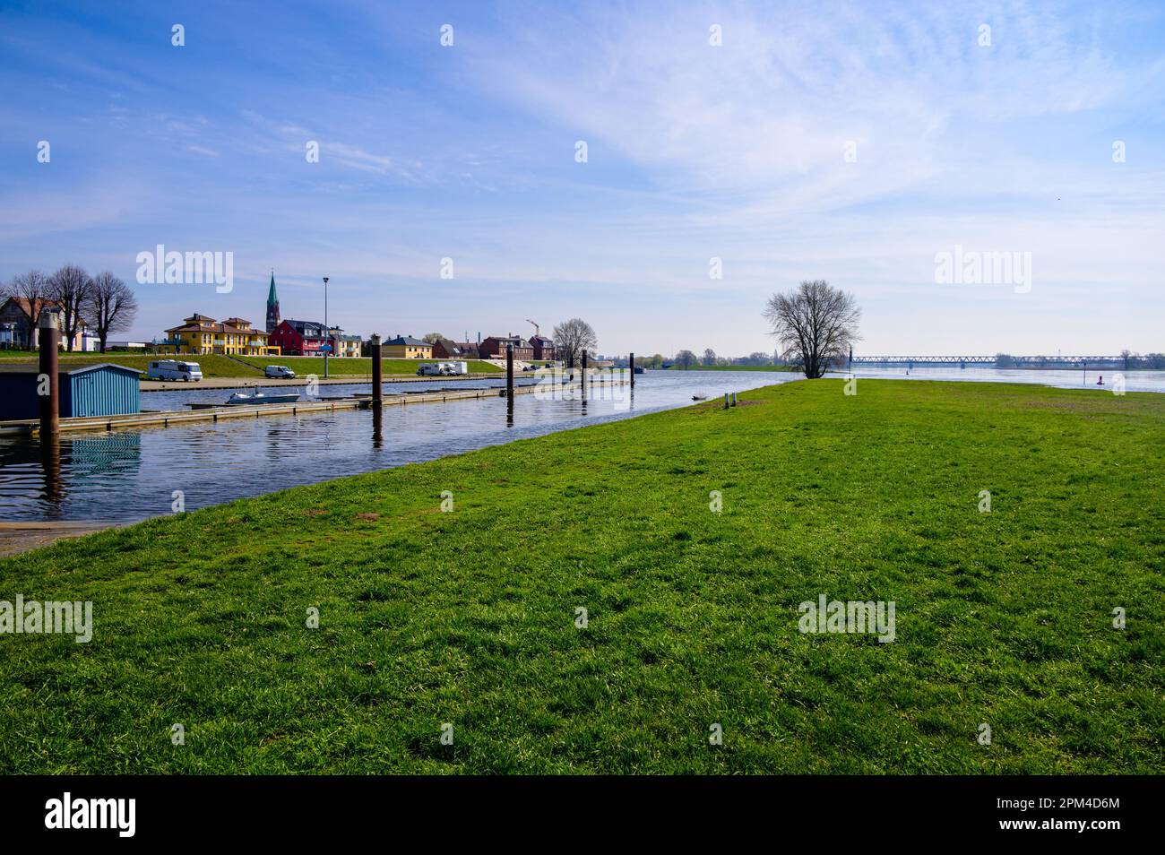 River Elbe at wittenberge in the Priknitz Stock Photo - Alamy