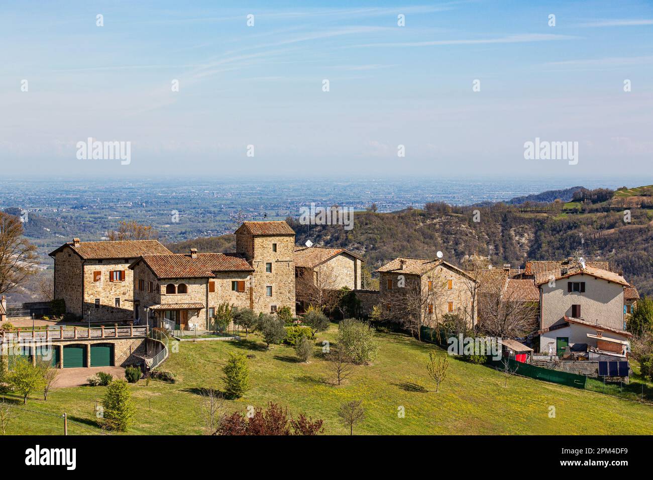 Rural village in the Tuscan Emilian Apennines Italy Stock Photo - Alamy