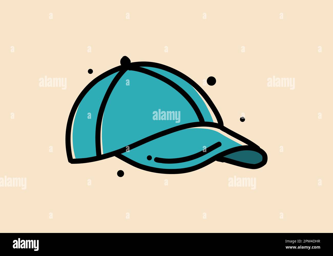 Blue baseball cap Stock Vector Images - Alamy