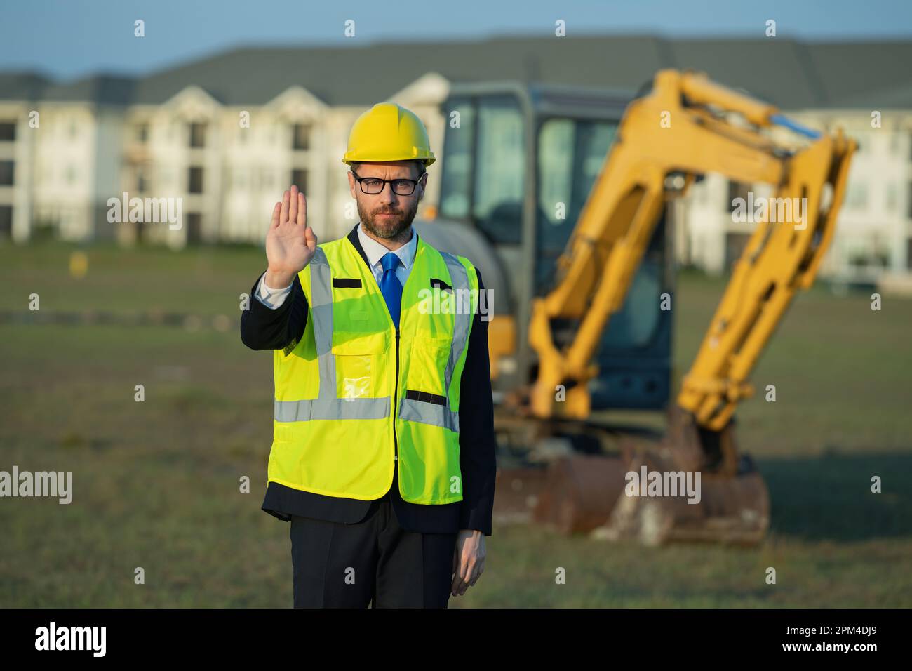 photo of engineer man at civil engineering, stop. engineer man at civil ...