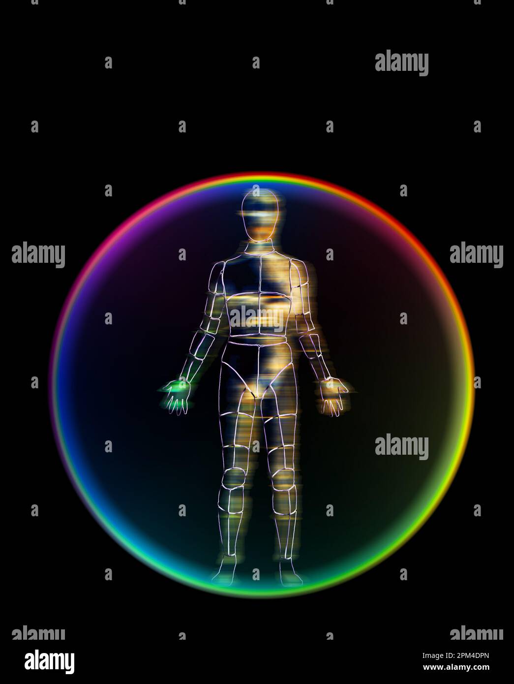 Wireframe human figure hi-res stock photography and images - Alamy