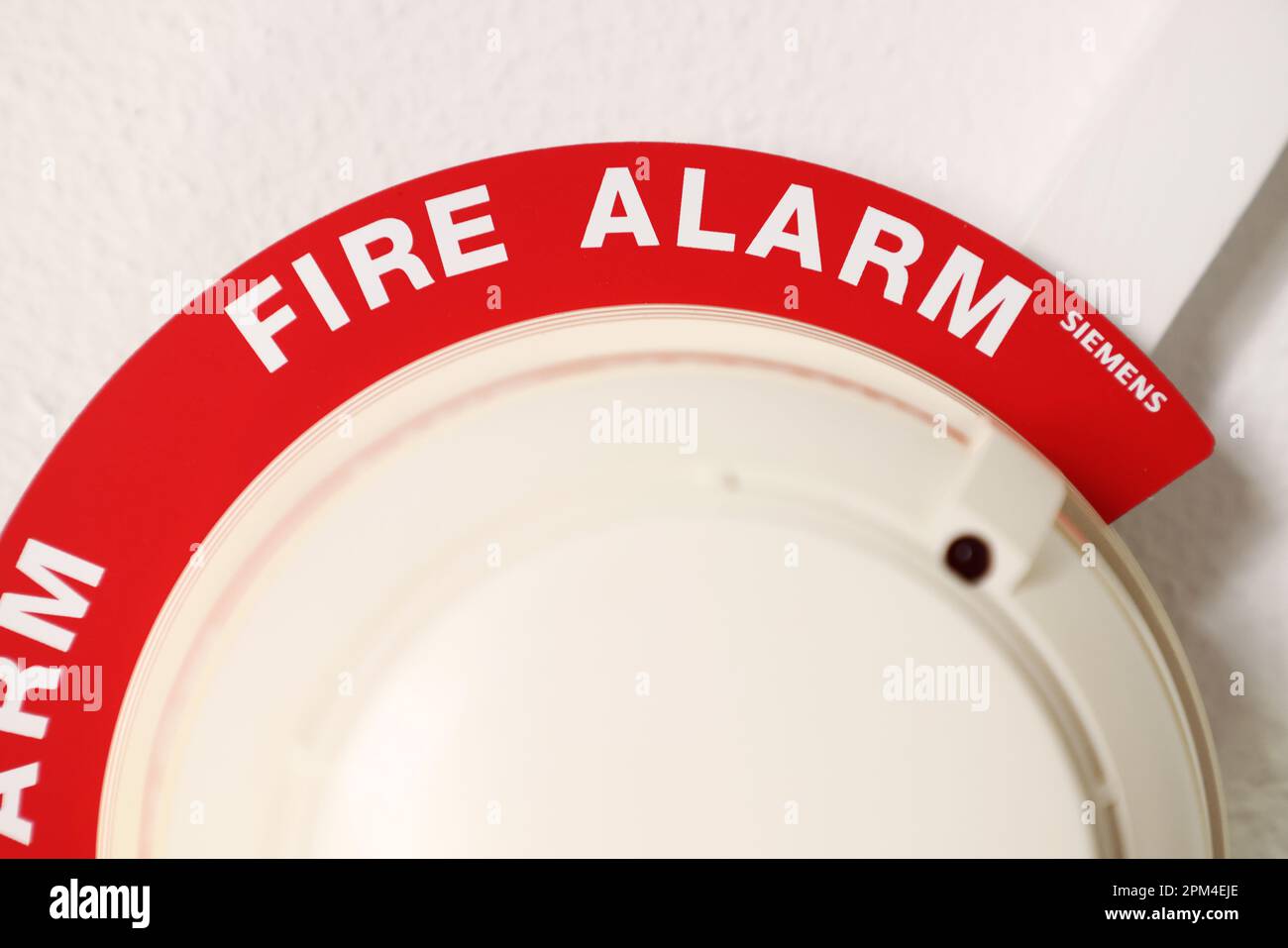 Fire alarm in a hotel room Stock Photo - Alamy