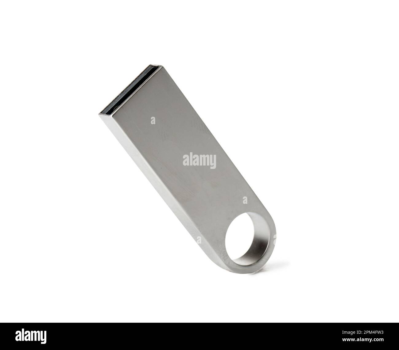 Metallic USB flash drive isolated on white background Stock Photo - Alamy