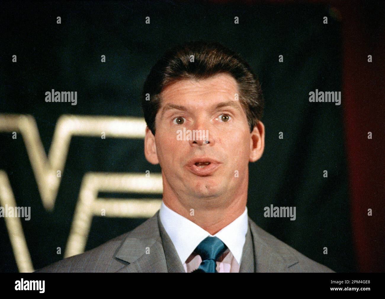 World Wrestling Federation owner Vince McMahon is seen in New York ...