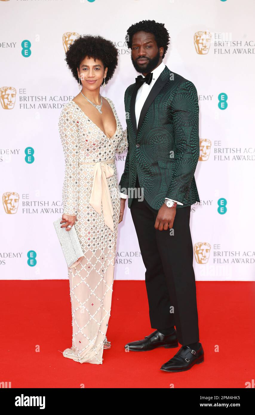 Dominique Tipper and Sope Dirisu attend the EE British Academy Film ...