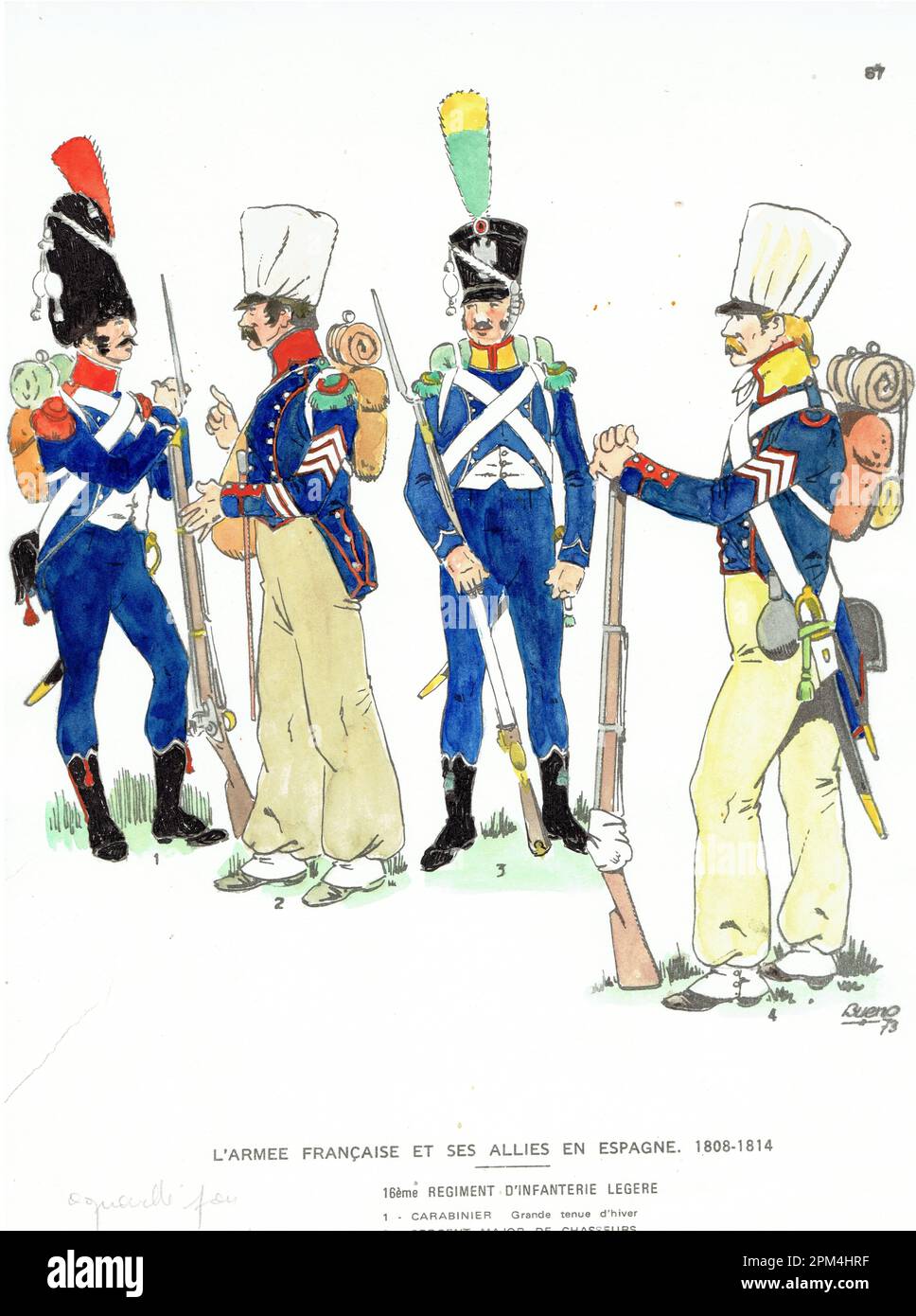 Infanterie legere francaise hi-res stock photography and images - Alamy